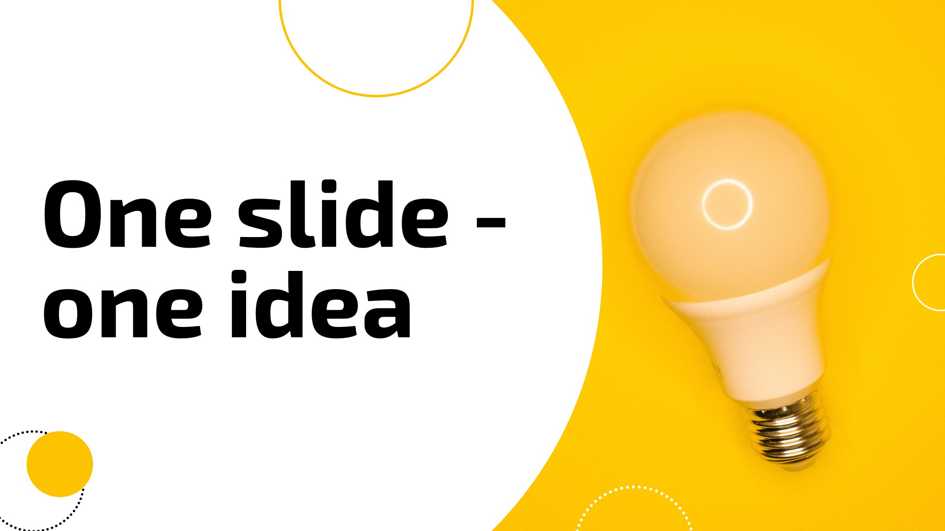 10-minute presentation: how many slides do you need